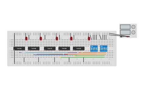 Circuit Design 2 Bit Calculator Tinkercad