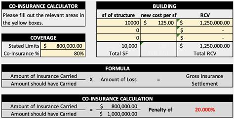 Coinsurance Calculator Skyline Adjusters