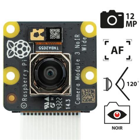Raspberry Pi Camera Module V3 12mp Ống Kính Lấy Nét Tự động