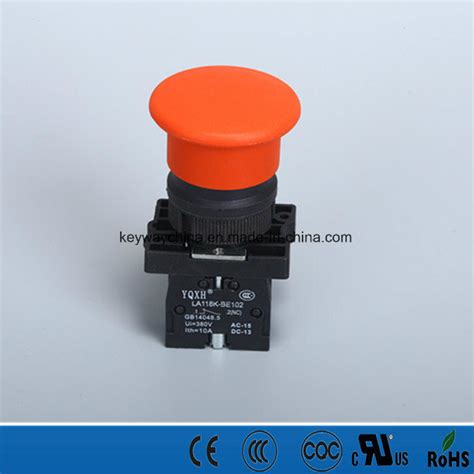 Mushroom Keyway Push Button Switch Plastic Type Switch Push Button Switch And Push Button Switches