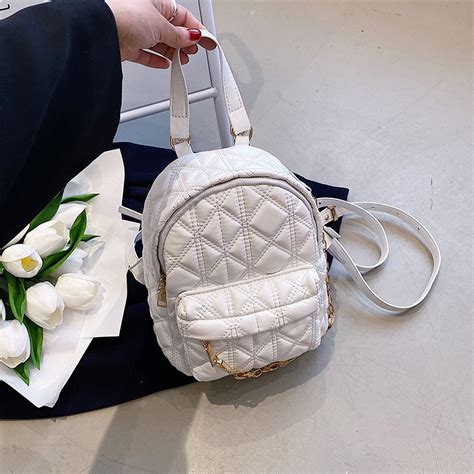 Badu Bg Малка раница от изкуствена кожа Дамски летни едноцветни раници за 2022 г Дамска модна