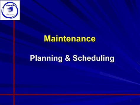 Maintenance Planning And Scheduling 10 Pdf