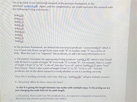 Solved Let Us Go Back To Our Directed Network Of The Chegg