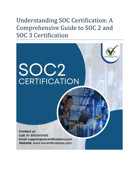 Understanding Soc Certification A Comprehensive Guide To Soc 2 And Soc