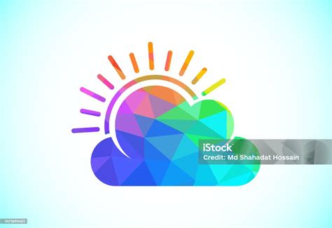 추상 다각형 태양 로고 디자인 태양 햇살 아이콘 기하학적 삼각형 모양 0명에 대한 스톡 벡터 아트 및 기타 이미지 0명 개념 개념과 주제 Istock