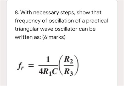 Solved With Necessary Steps Show That Frequency Of Chegg