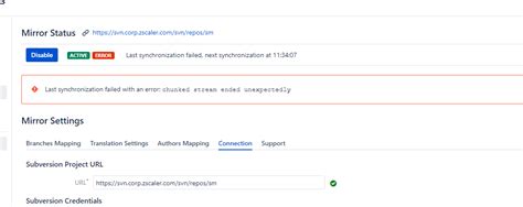 Svn Mirror Failed With Corrupt Node Revision Svn Mirror Tmate Support