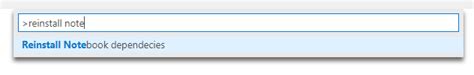 Misspelled Reinstall Notebook Dependencies In Command Palette · Issue 3122 · Microsoft