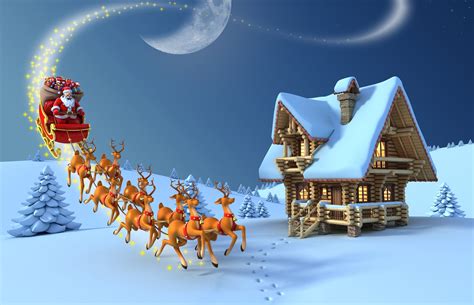 Santa At The North Pole Wallpapers Wallpaper Cave