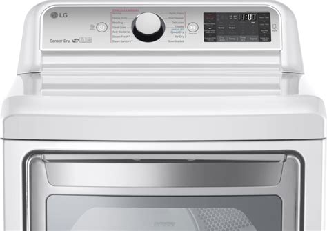 Lg Dlgx7601we 27 Inch Gas Dryer With 7 3 Cu Ft Capacity Turbosteam