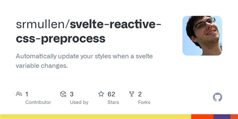 Github Srmullensvelte Reactive Css Preprocess Automatically Update