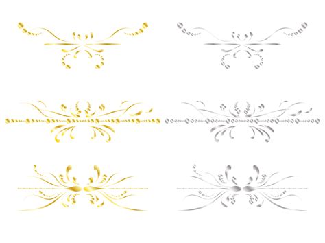 그 라 데 이 션 골 드 실 버 유럽식 빈 티 지 무늬 구배 금 무늬 Png 일러스트 및 벡터 에 대한 무료 다운로드 Pngtree