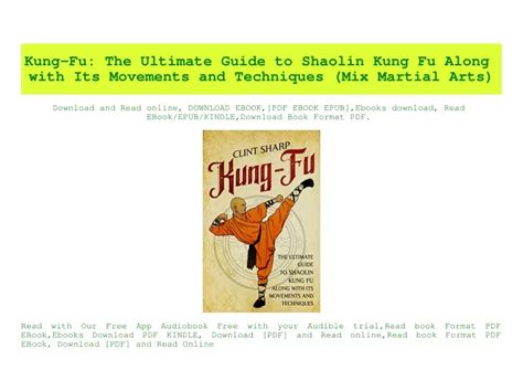 Ppt Pdf Kung Fu The Ultimate Guide To Shaolin Kung Fu Along With Its Movements And Techniques