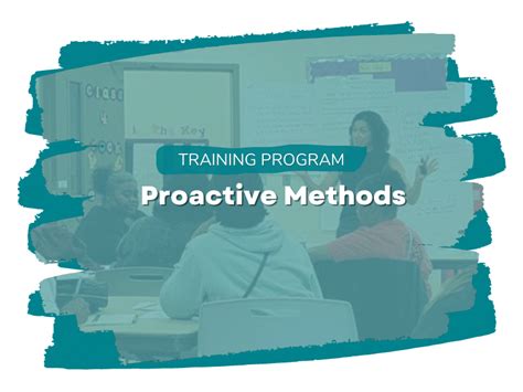 Proactive Methods Training To Promote Prosocial Behaviors
