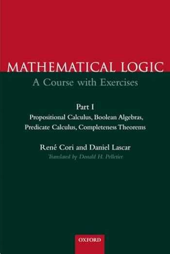 Mathematical Logic A Course With Exercisespart I 9780198500490 Booksrun