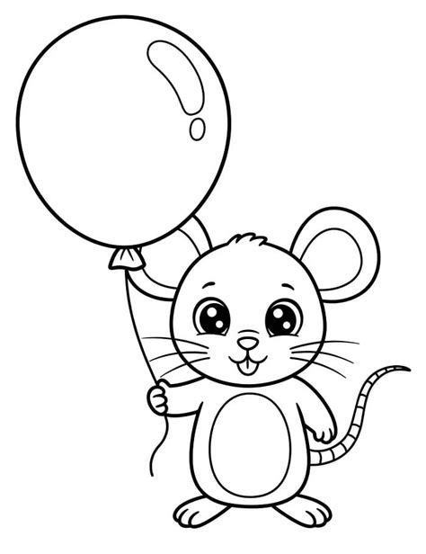 Egér Színezők Nyomtatható Egér Kifestők