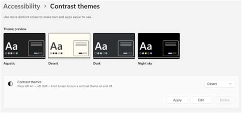 在 Microsoft 365 中使用色彩和對比協助工具 Microsoft 支援服務