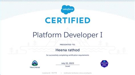 Heena Rathod On Linkedin Salesforcecertified