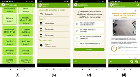 A Menu Of Tasks B Sections In A Task C Questionnaire And D “to Learn