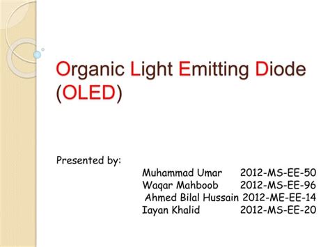 Oled Basics Ppt
