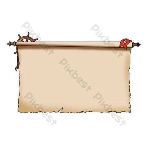 Ancient Nostalgic Scroll Png Element PNG Images PSD Free Download