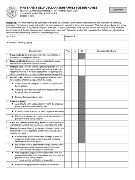 2019 2026 Form Nd Sfn 800 Blank Fillable Template Fill Out Print