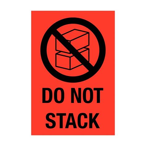 Do Not Stack Labels Printable