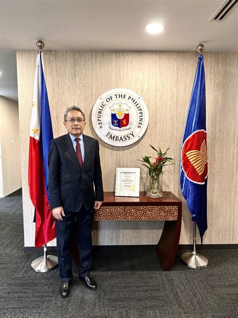 Ph Ambassador Designate Macaraig Arrives In Singapore Embassy Of The