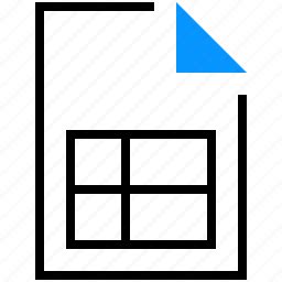 Document Excel File Folder Msexcel Spreadsheet Table Icon Download On Iconfinder