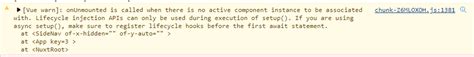 Console Warning Onunmounted After Refresh Page · Issue 231 · Nuxt
