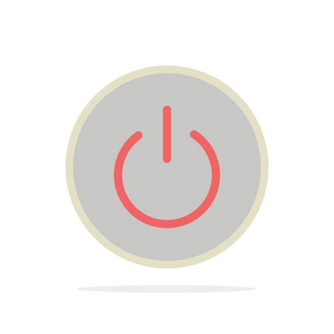 Interface On Power Ui User Abstract Circle Background Flat Color Icon