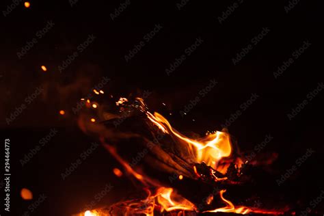 Beautiful Abstract Background On The Theme Of Fire Light And Life