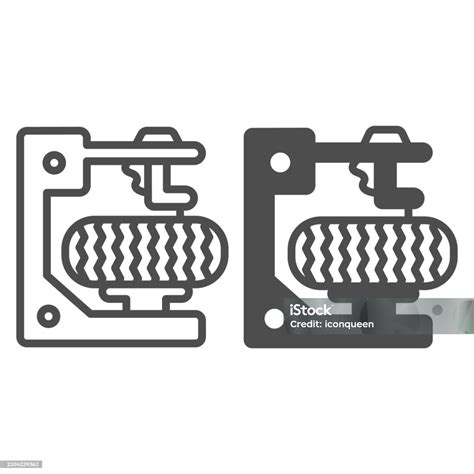 타이어 라인과 솔리드 아이콘 자동차 서비스 개념을 제거하기위한 작업대 벡터 그래픽입니다 타이어 피팅 기호에 대한 자동차 정비사 장비 흰색 배경 모바일 또는 웹 디자인에 대한