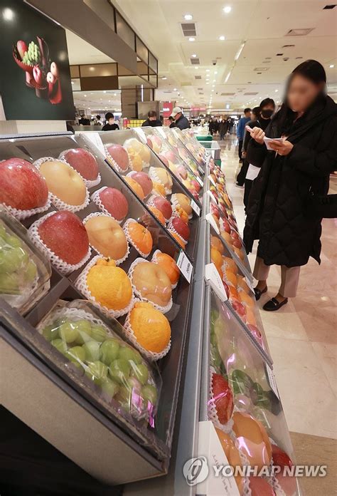 백화점 설 선물세트 본 판매 시작 연합뉴스