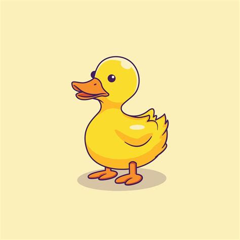 Ilustración De Dibujos Animados Lindo Pato 49328959 Vector En Vecteezy