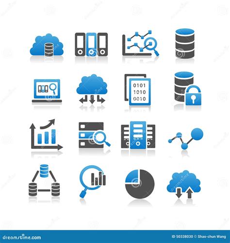 Big Data Icon Stock Vector Illustration Of Database 50338030