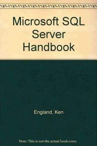 Microsoft Sql Server Handbook Buy Online At Best Price In Egypt Souq
