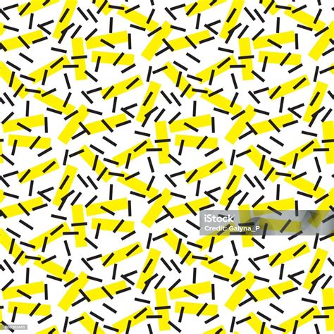 현대 기하학 패턴 원활한 벡터 그림 표면 디자인 인쇄 및 웹에 대 한 레트로 포스트 모던 스타일의 모티브 팝 아트 반복 직물 샘플입니다 긁힌에 대한 스톡 벡터 아트 및 기타