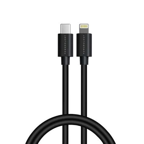 Powerology Data Sync And Charging Usb C To Lightning Cable Combo