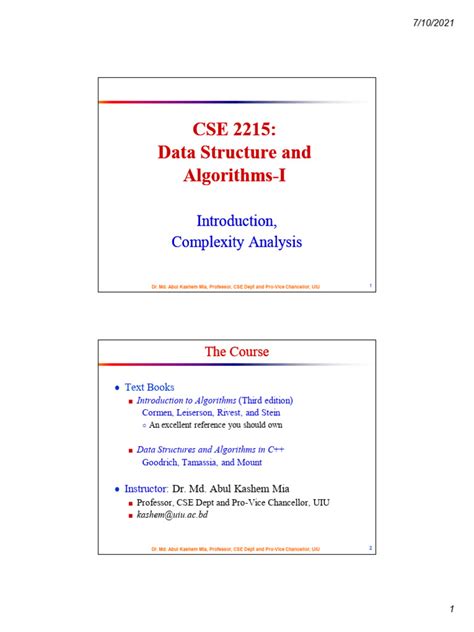 01 Introduction Asymptotic Notations Pdf Algorithms Data Structure