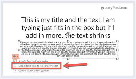 How To Turn Off AutoFit In PowerPoint