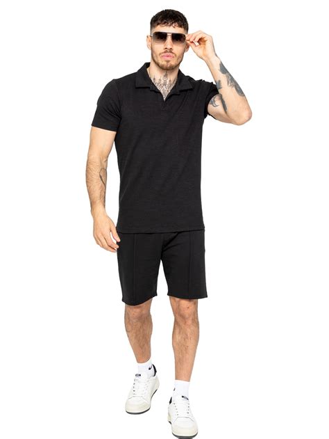 Stretch Essential Shorts Black Enzo Jeans
