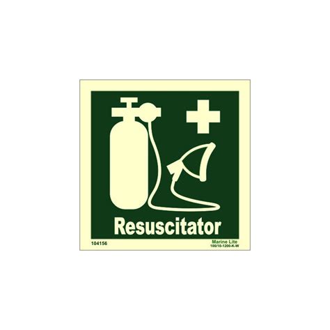 Imo Resuscitator 150x150mm Material Symbol Photoluminescent Self
