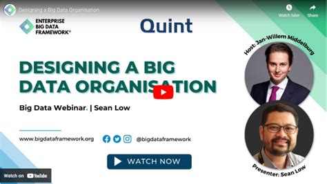 New Webinar Designing A Big Data Organisation Enterprise Big Data