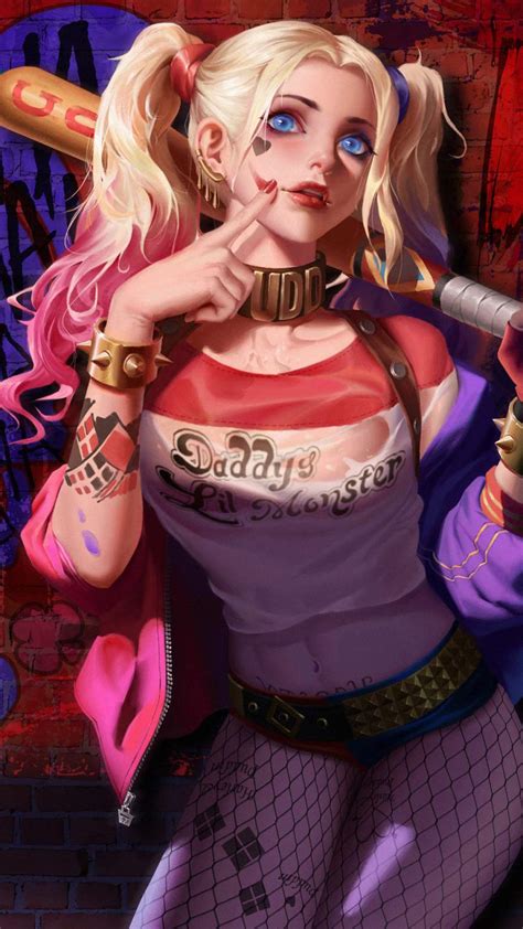 Artwork Harley Quinn Iphone Wallpaper Iphone Wallpapers