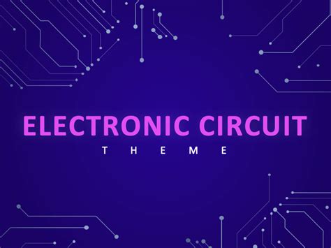 Free Electronic Circuit Theme For PowerPoint And Google Slides