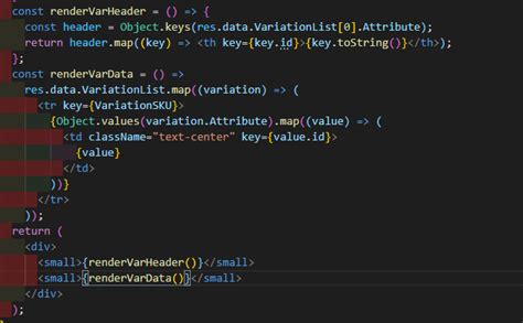 Cómo Obtener Solo Los Datos De Variación Específicos Para Que Se Muestren En Reactjs Peaku