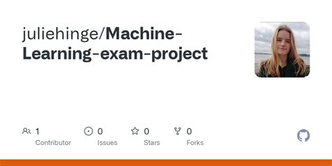 GitHub Juliehinge Machine Learning Exam Project