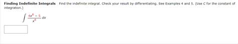 Solved Finding Indefinite Integrals Find The Indefinite Chegg