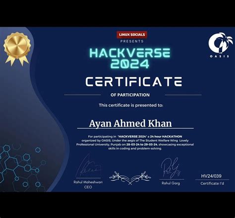 Ayan Ahmad Khan On Linkedin Hackverse Hackathon